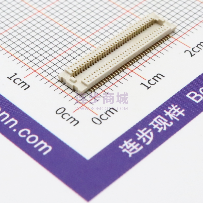 单槽直插板对板连接器0.5间距70P(2*35P)合高1.5H - 连步商城-板对板连接器-FPC连接器-排针排母连接器-TYPEC-wafer针座连接器商城